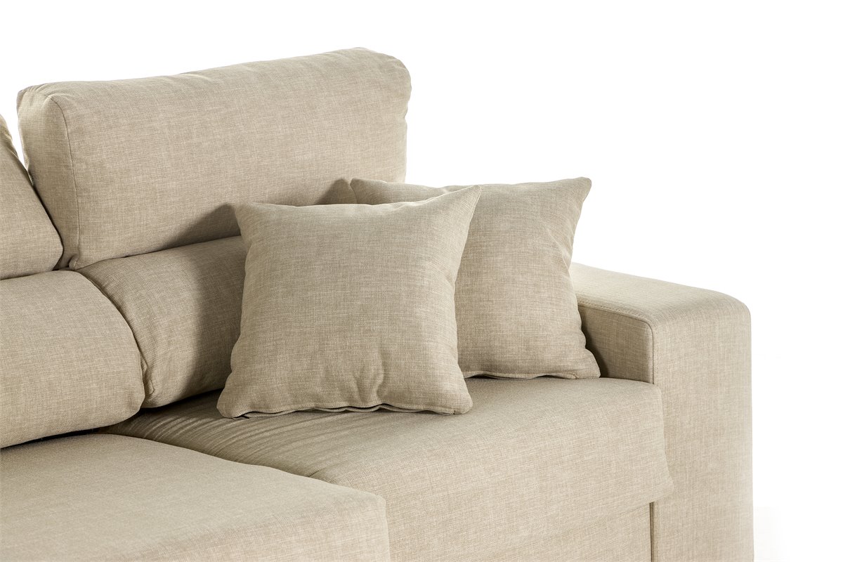 Sofa de 3 plazas beige LUCIA 5 Conforama