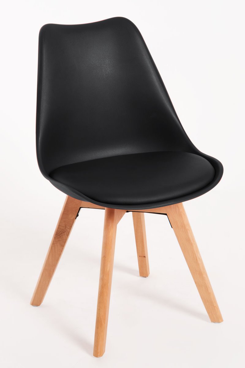 Pack 4 Sillas Synk Basic - Negro - Conforama