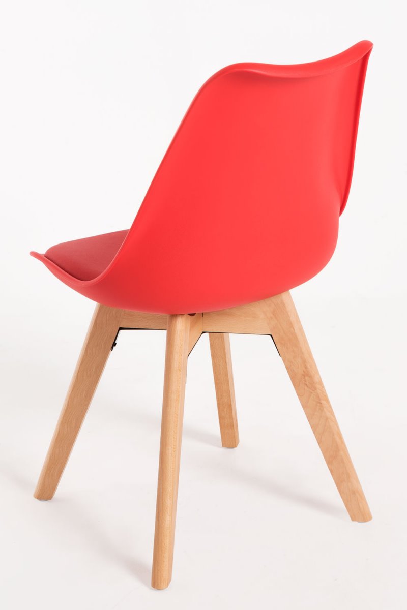 Pack 4 Sillas Synk Basic - Rojo - Conforama