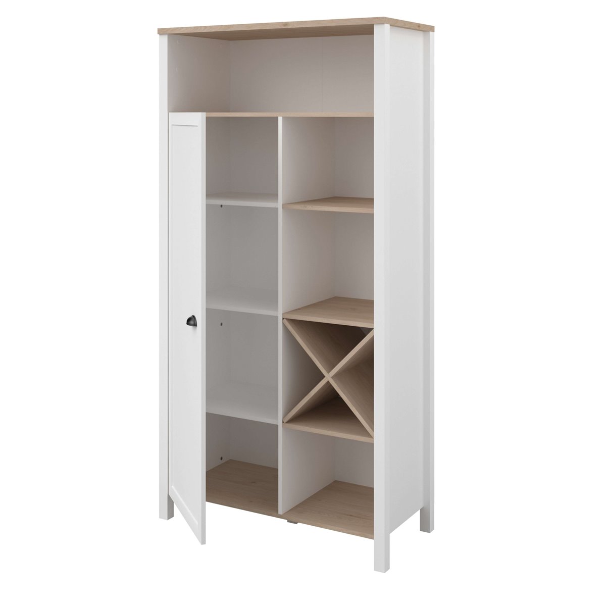 Pack 2 Buffets de Cocina Coper Armarios de Cocina Estilo Moderno Blanco ...