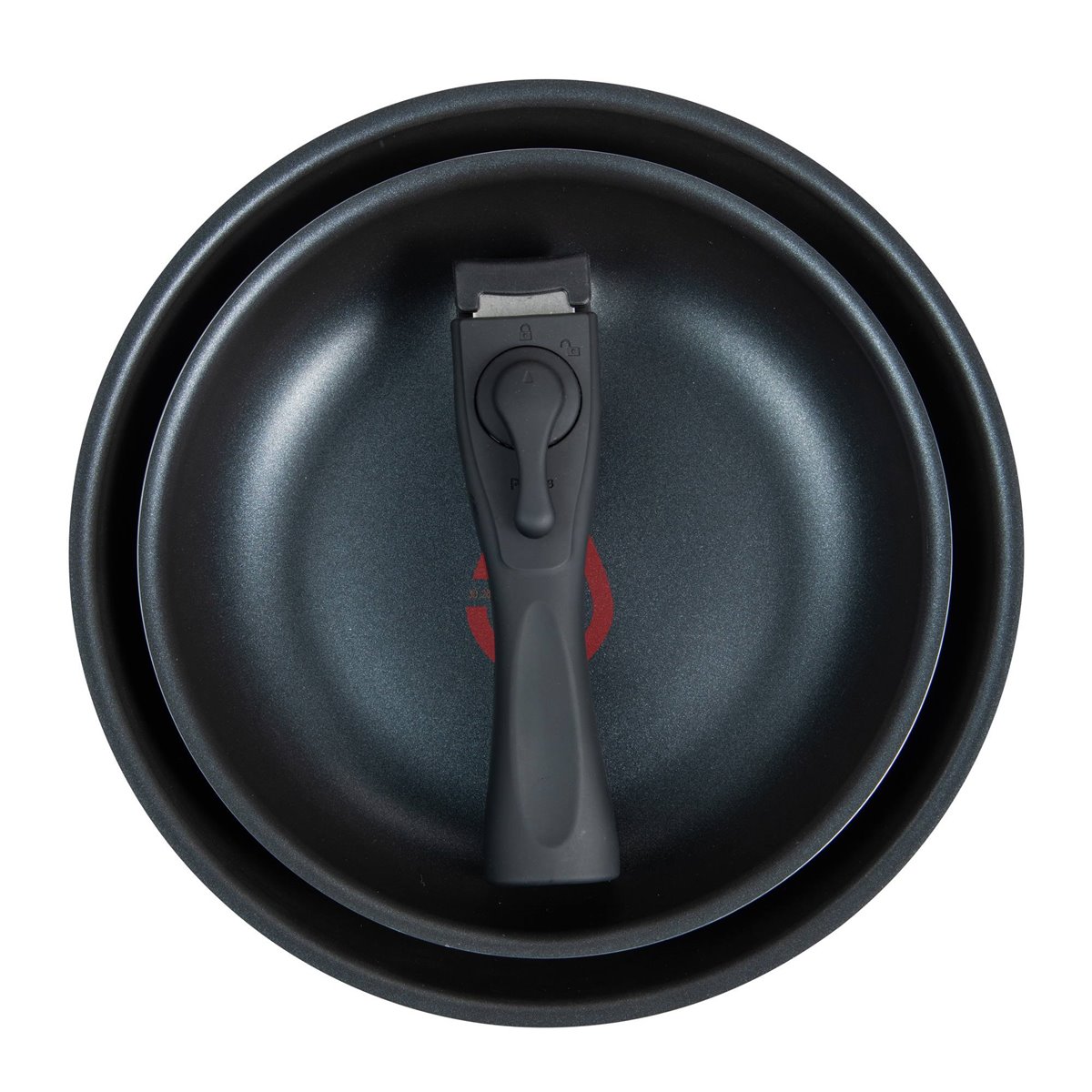 Bergner Click&Cook Juego de 2 Sartenes Ø22Ø26cm Aluminio prensado negro ...