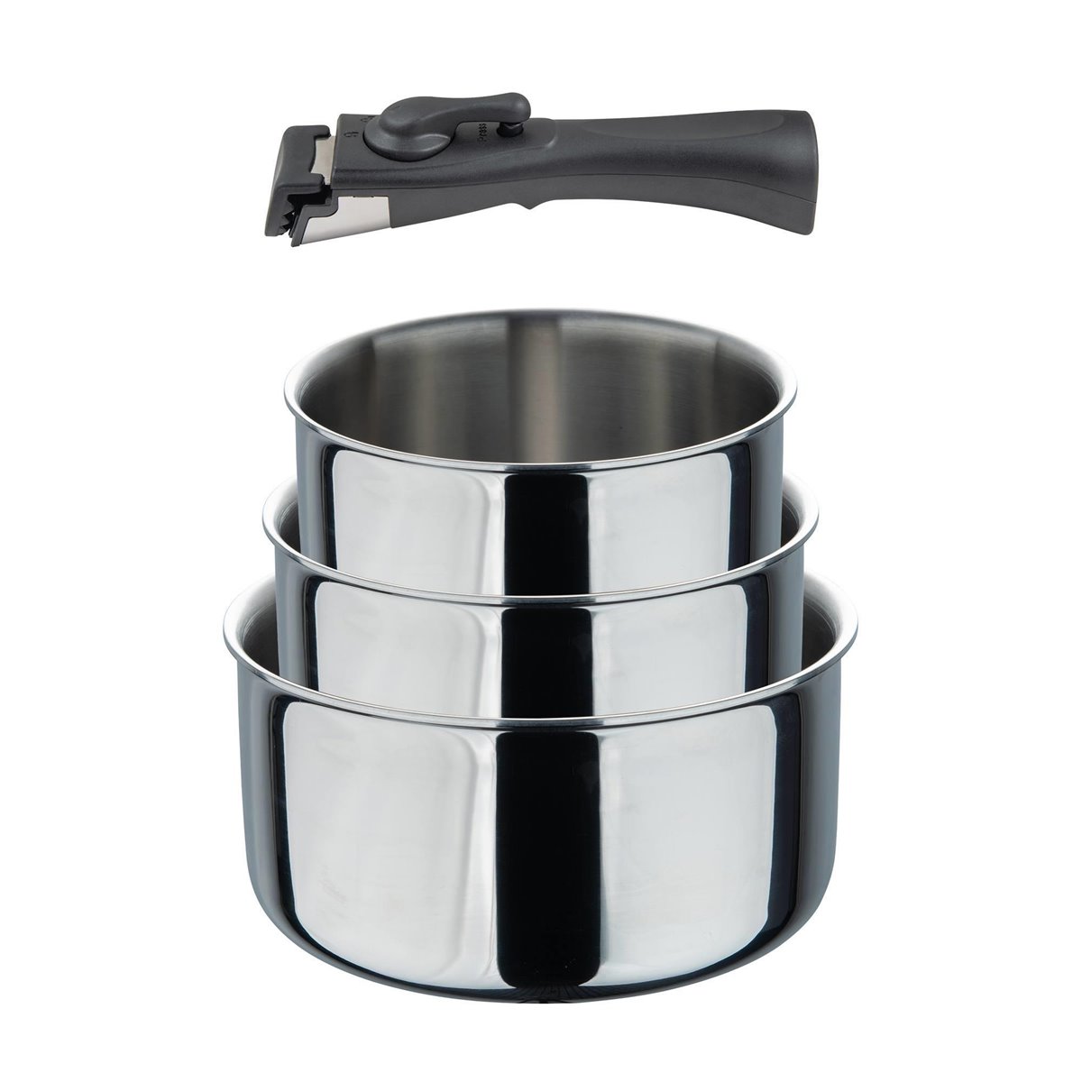 Bergner Click&Cook Set de 3 Cazos Ø16Ø18Ø20cm sin revestimientos ...