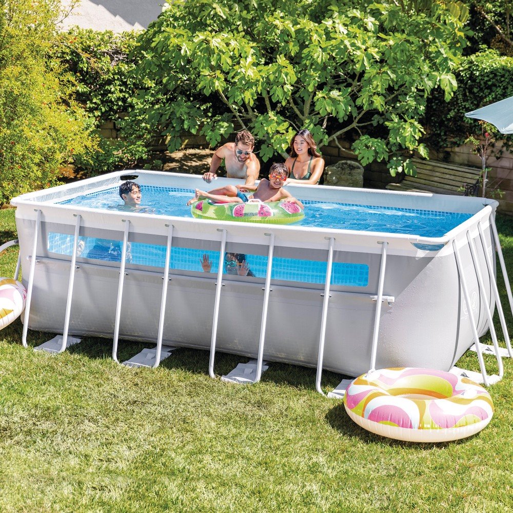 Piscina desmontable rectangular 8.418 L c/depuradora Clearview Prism ...