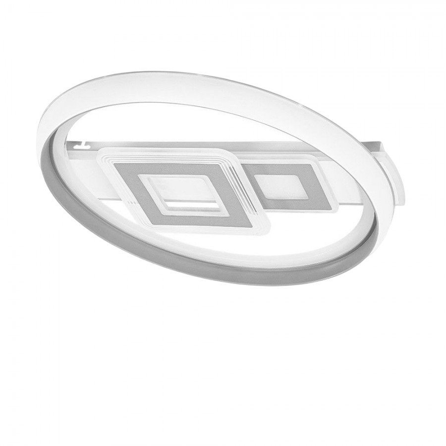 plafon metal color blanco serie sucre 51cm - Conforama