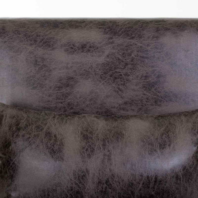 Butaca de madera tapizada marrón 66x83x37/74h cm - Conforama