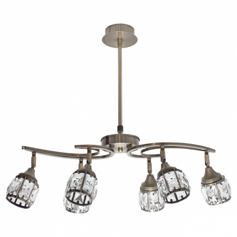 lampara de techo metal color dorado serie catania 60cm - Conforama