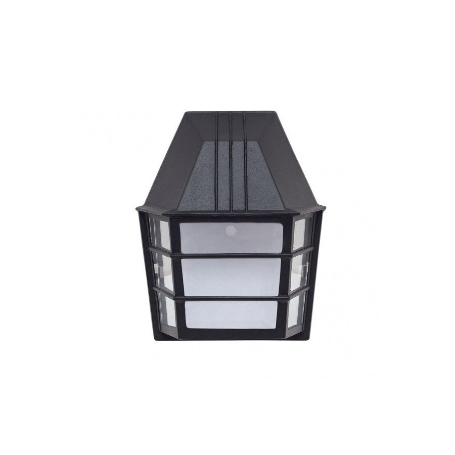 aplique de exterior aluminio color negro serie acrux 20cm - Conforama