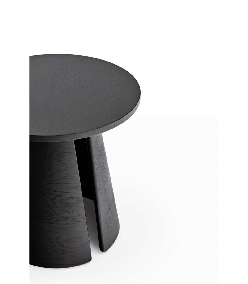 Mesa auxiliar de rincón modelo Cep acabado negro, 50cm(ancho) 50.1cm ...