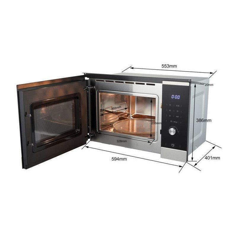 Microondas con Grill Continental Edison CEMO25GINE 25 L 900 W - Conforama