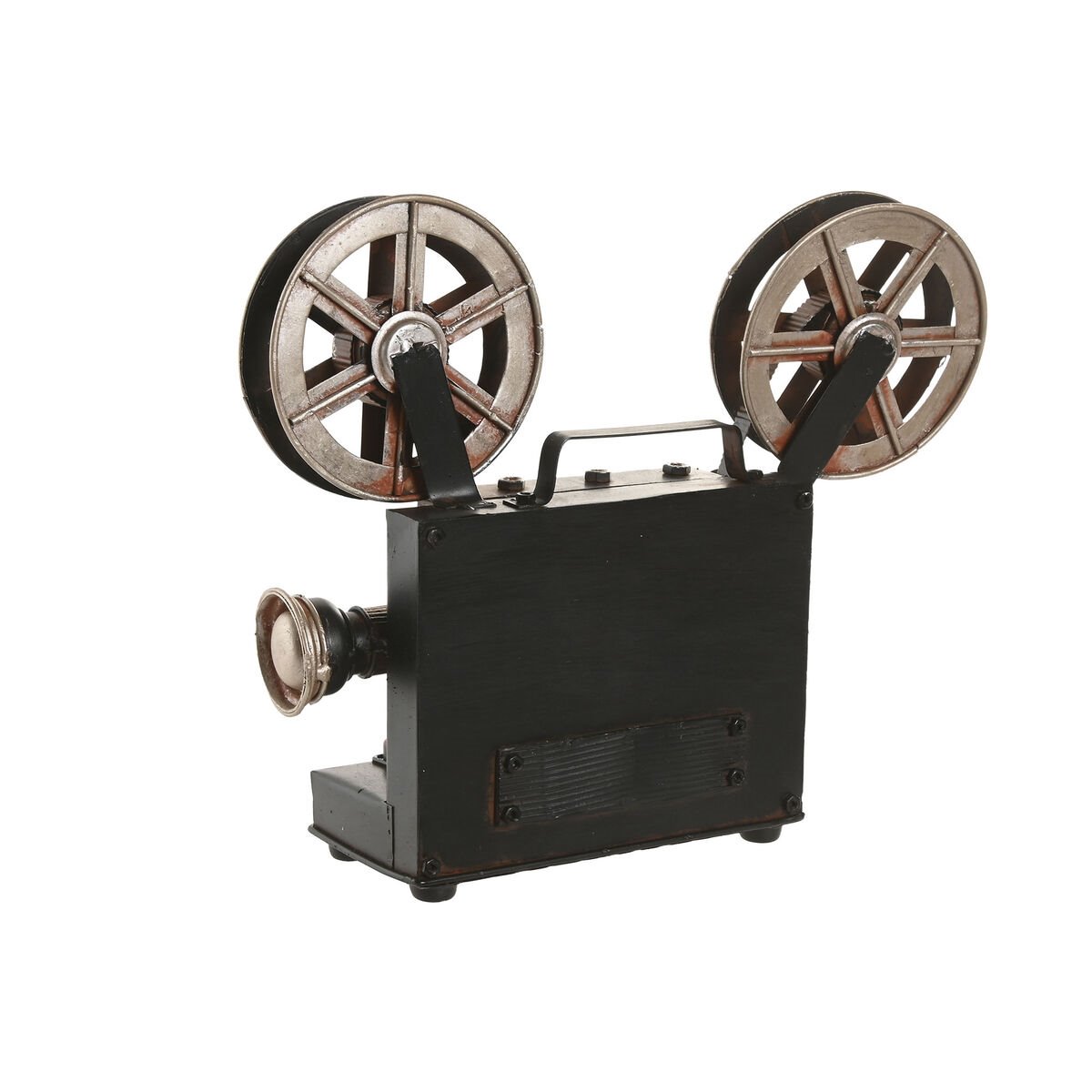 Reloj de Mesa Home ESPRIT Negro Plateado Vintage - Conforama