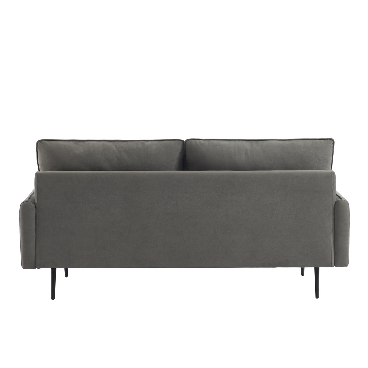 Sofá 2 plazas fijo BOLL color gris oscuro - Conforama