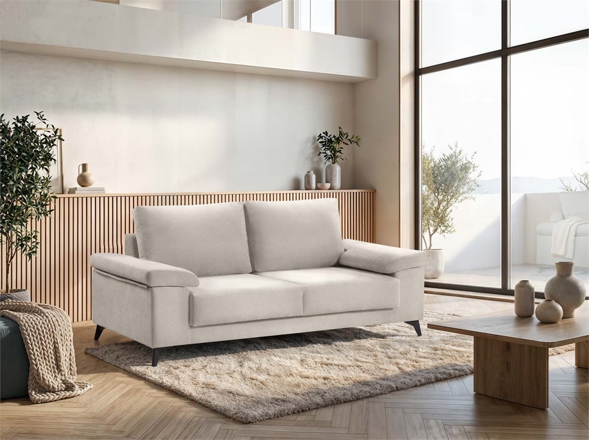 Sofá de 2 plazas ELI color beige - Conforama