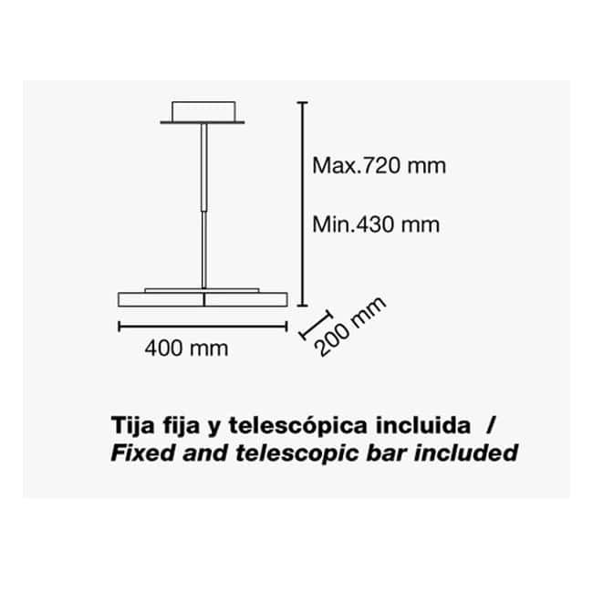Lámpara Led Boomerang (30W) Moderno - Conforama