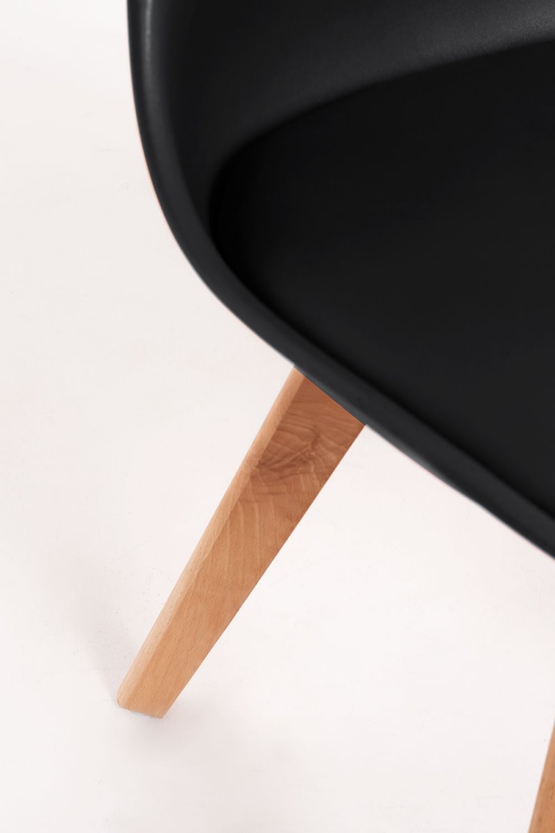 Pack 4 Sillas Synk Basic - Negro - Conforama