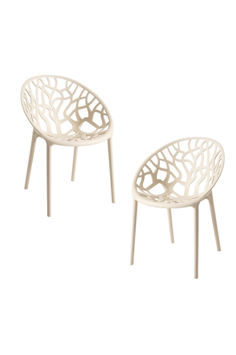 Pack 2 Sillas Nido - Beige - Conforama