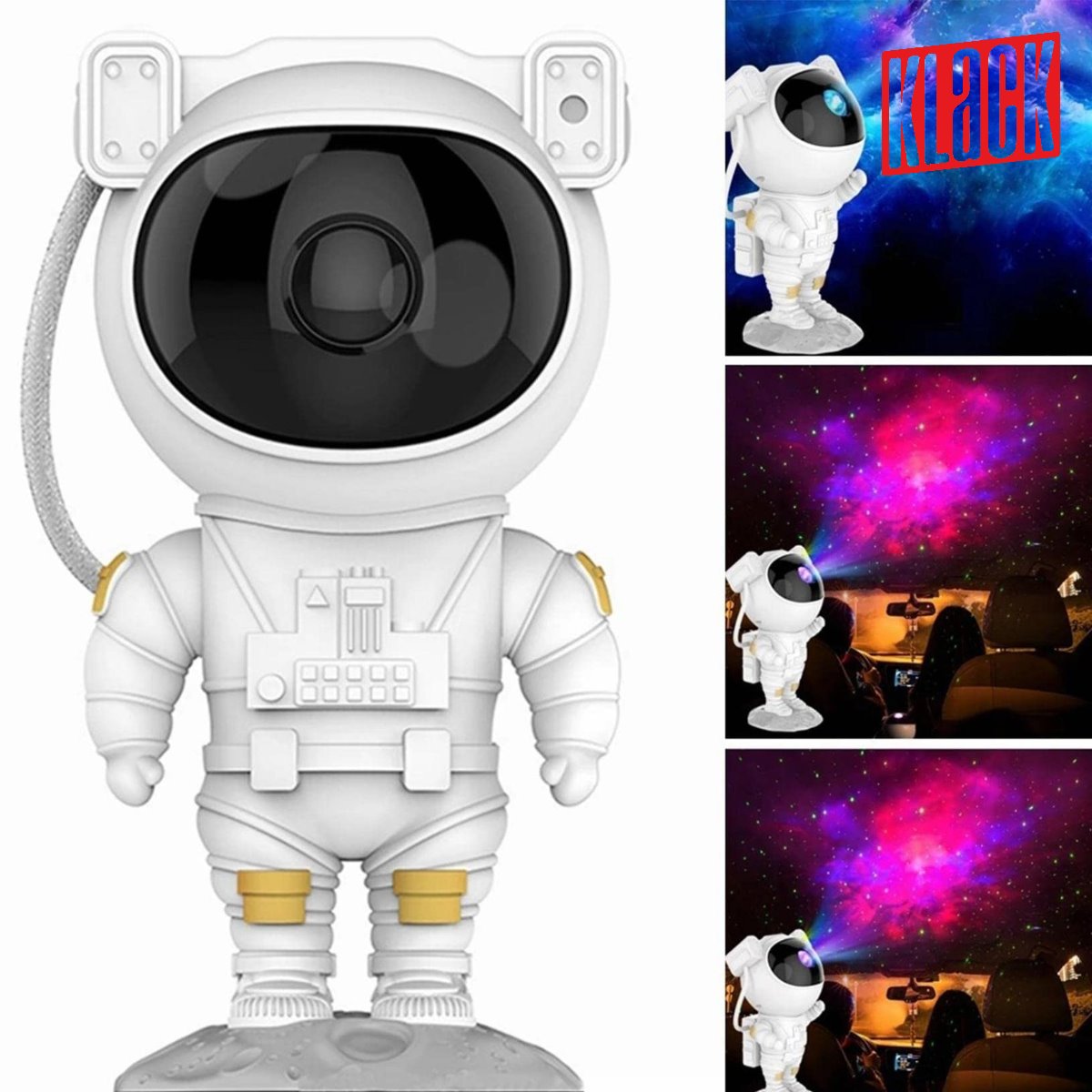 Proyector de luz Klack® de astronauta de cielo nocturno con 7 efectos ...