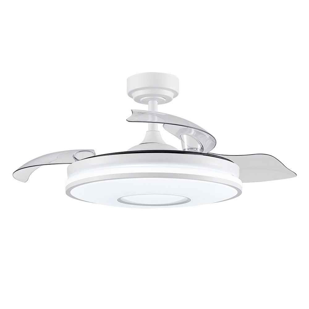 ventilador de techo metal color blanco serie dani 50cm - Conforama