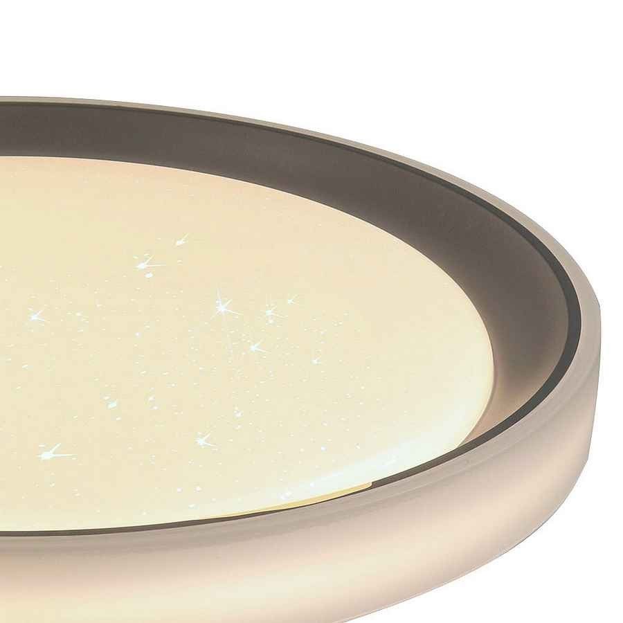 plafon led metal color blanco serie luanda 49.5cm - Conforama