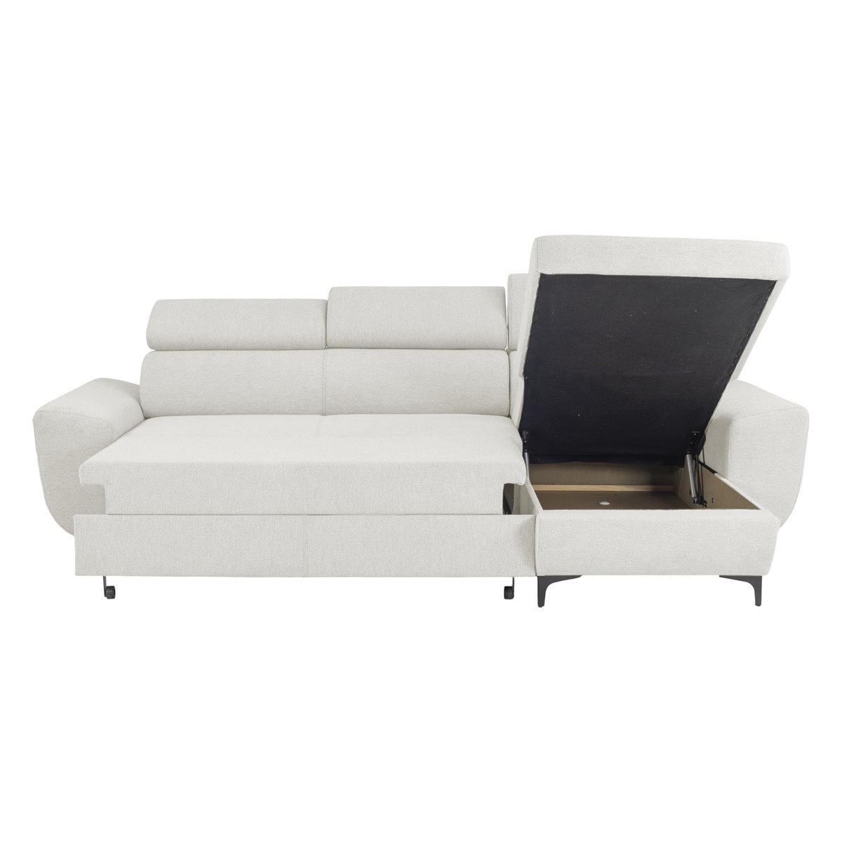 Chaise longue reversible SANTIAGO color beige - Conforama