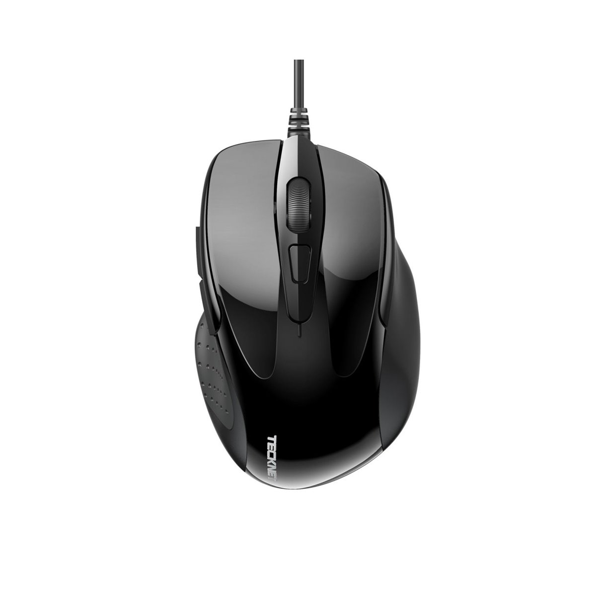 TECKNET UM013 Ratón Ergonomico Silencioso - 4 Niveles DPI Cable USB ...