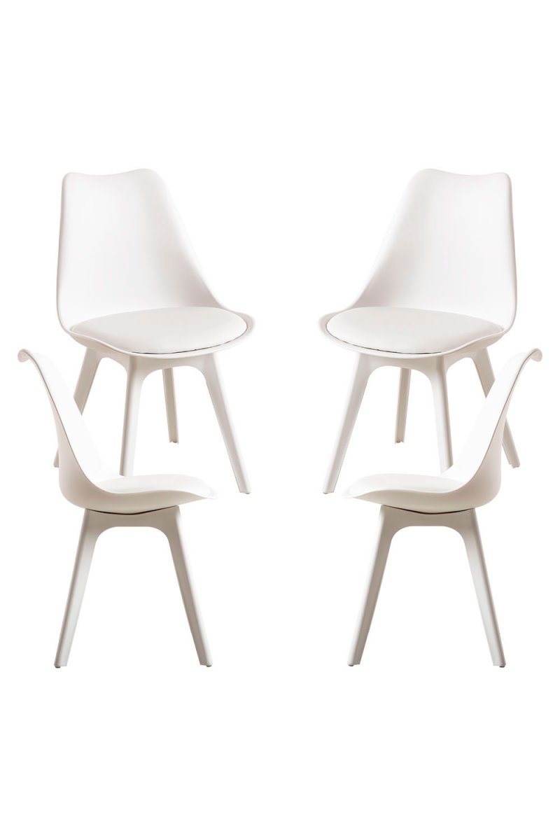 Pack 4 Sillas Synk Suprym - Blanco - Conforama