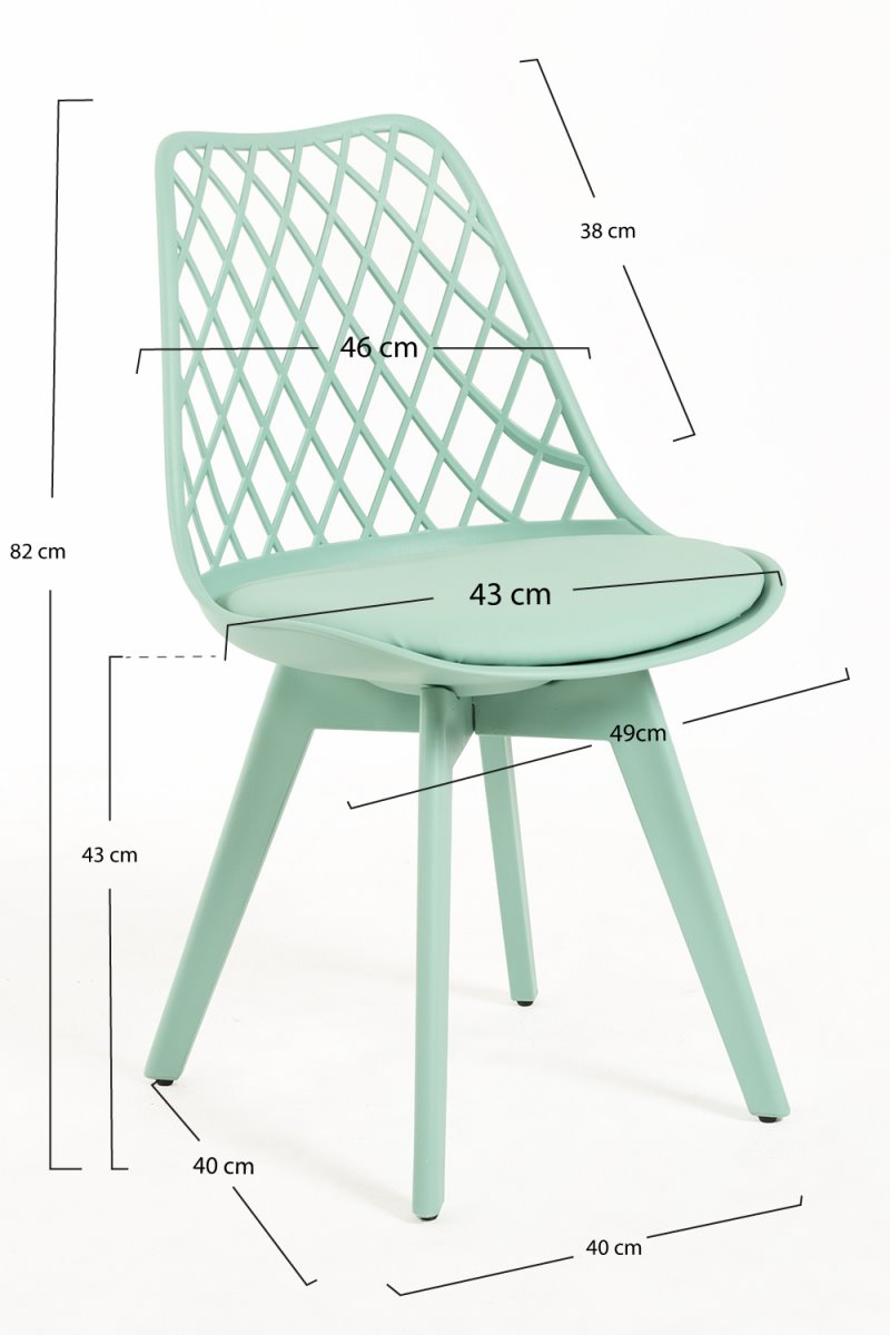 Silla Mima Suprym - Celadón - Conforama