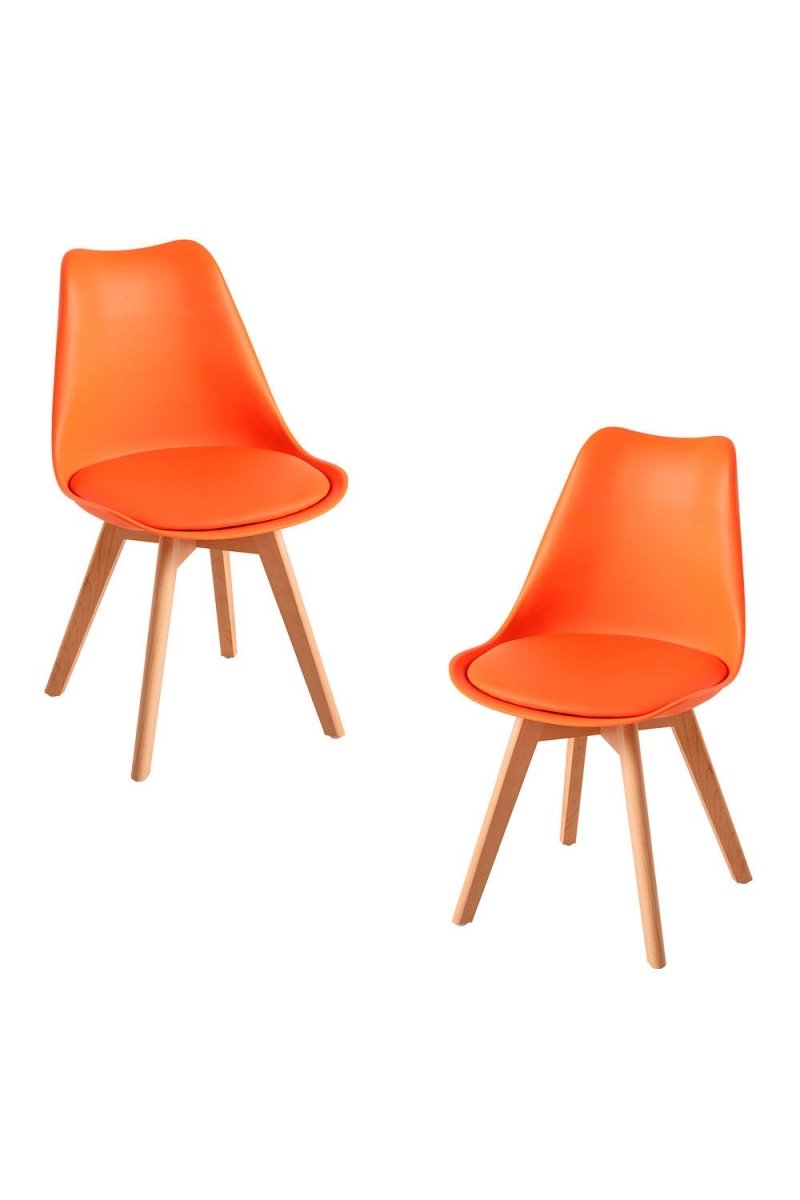 Pack 2 Sillas Synk Basic - Naranja - Conforama