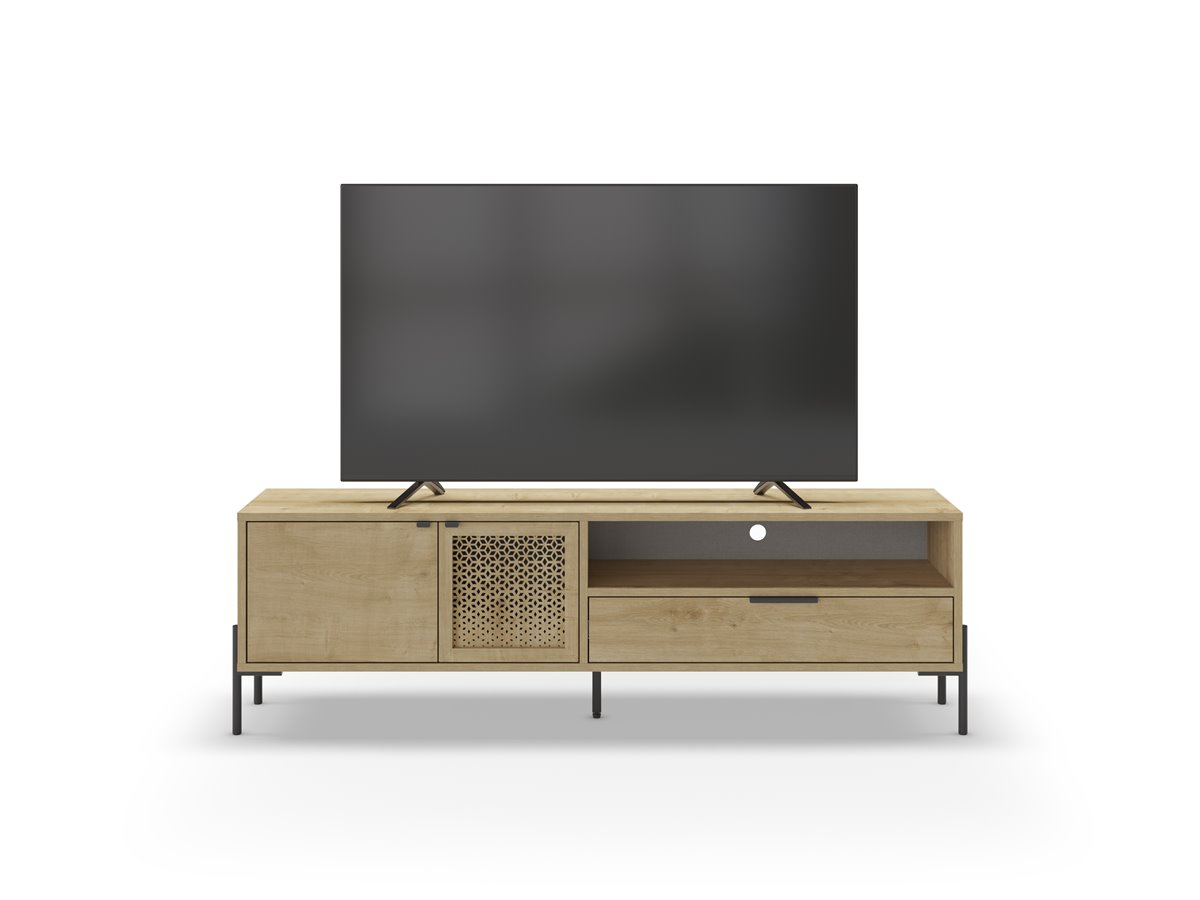 Mueble tv 164cm color roble INCA - Conforama
