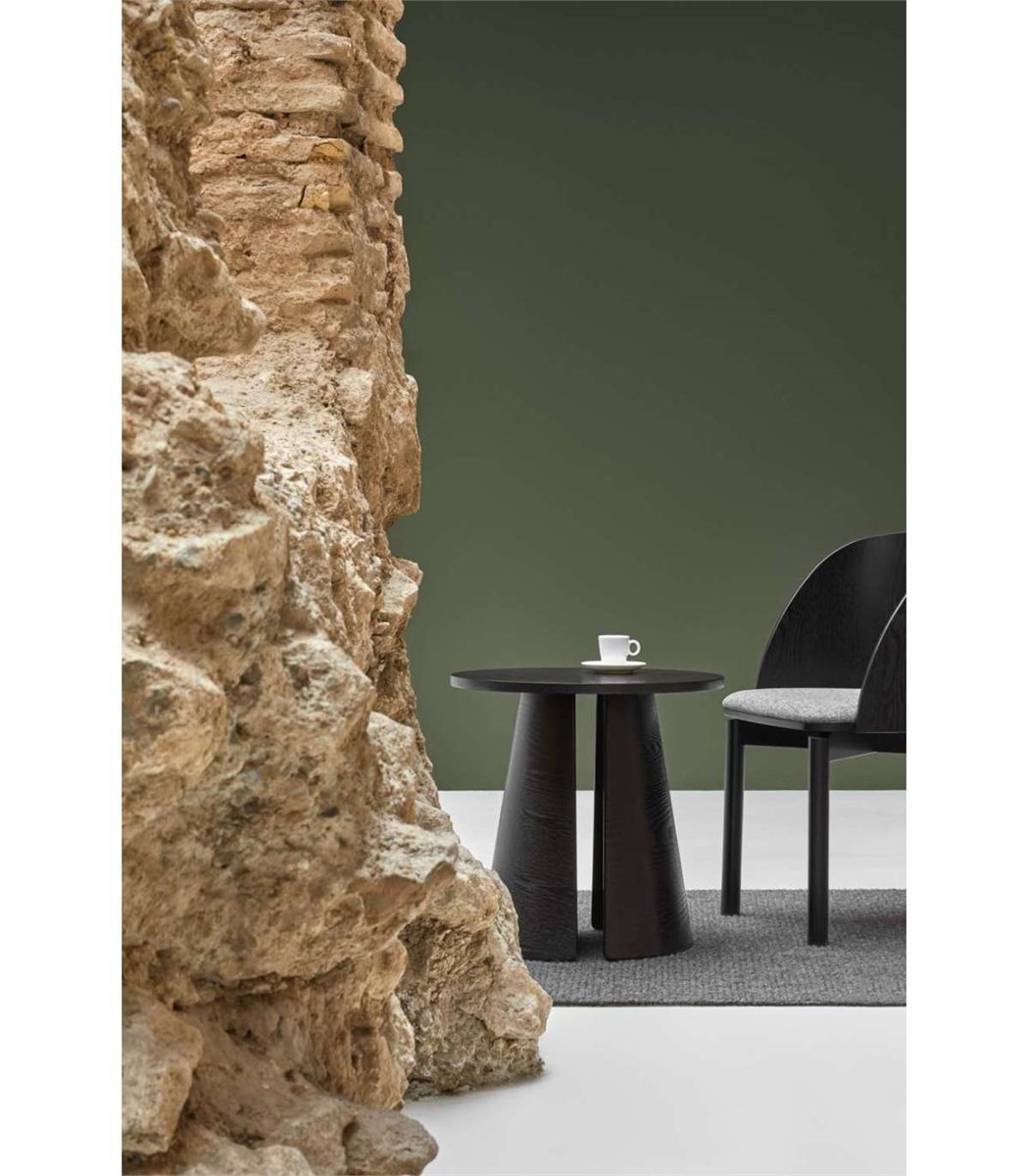 Mesa auxiliar de rincón modelo Cep acabado negro, 50cm(ancho) 50.1cm ...