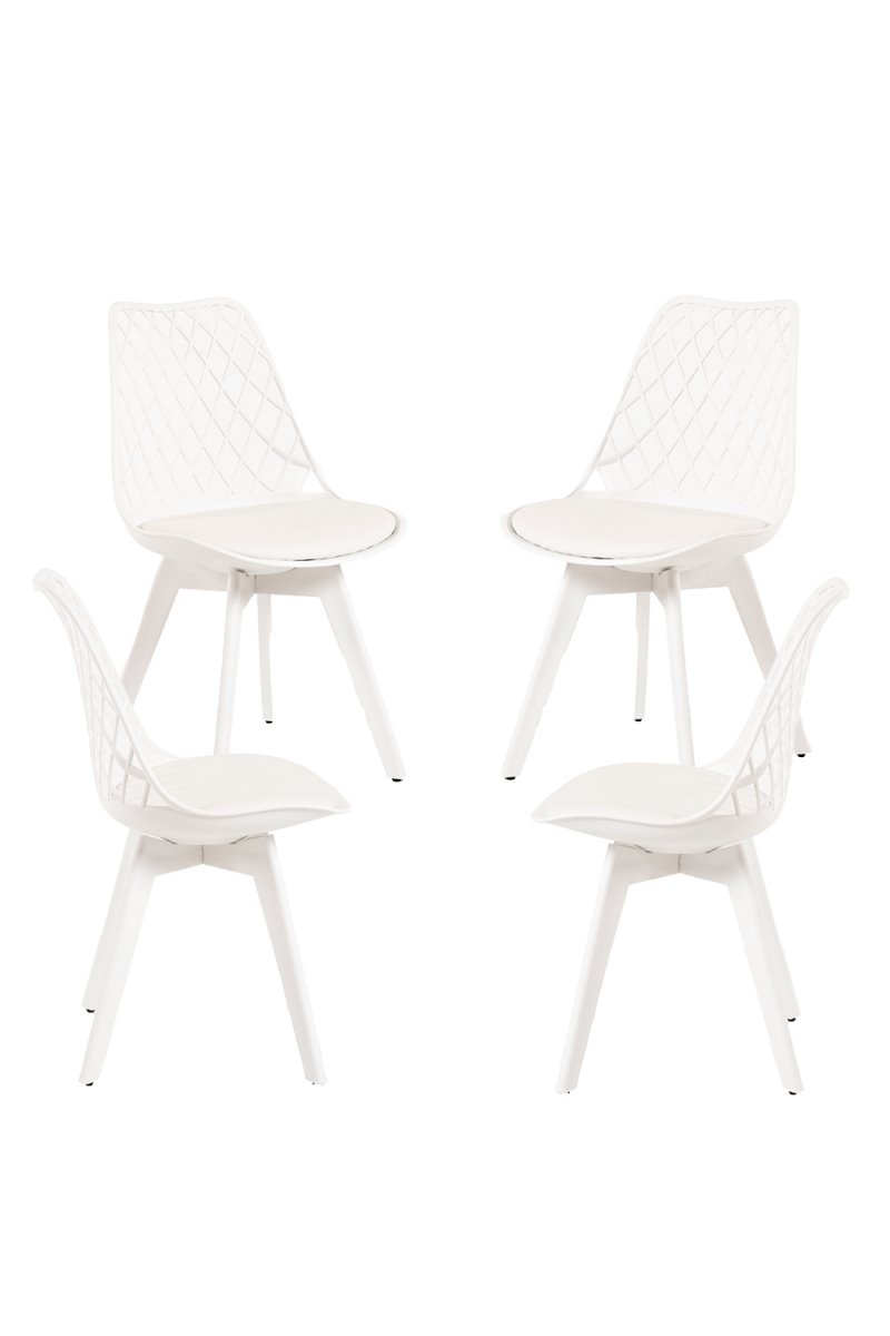 Pack 4 Sillas Mima Suprym - Blanco - Conforama