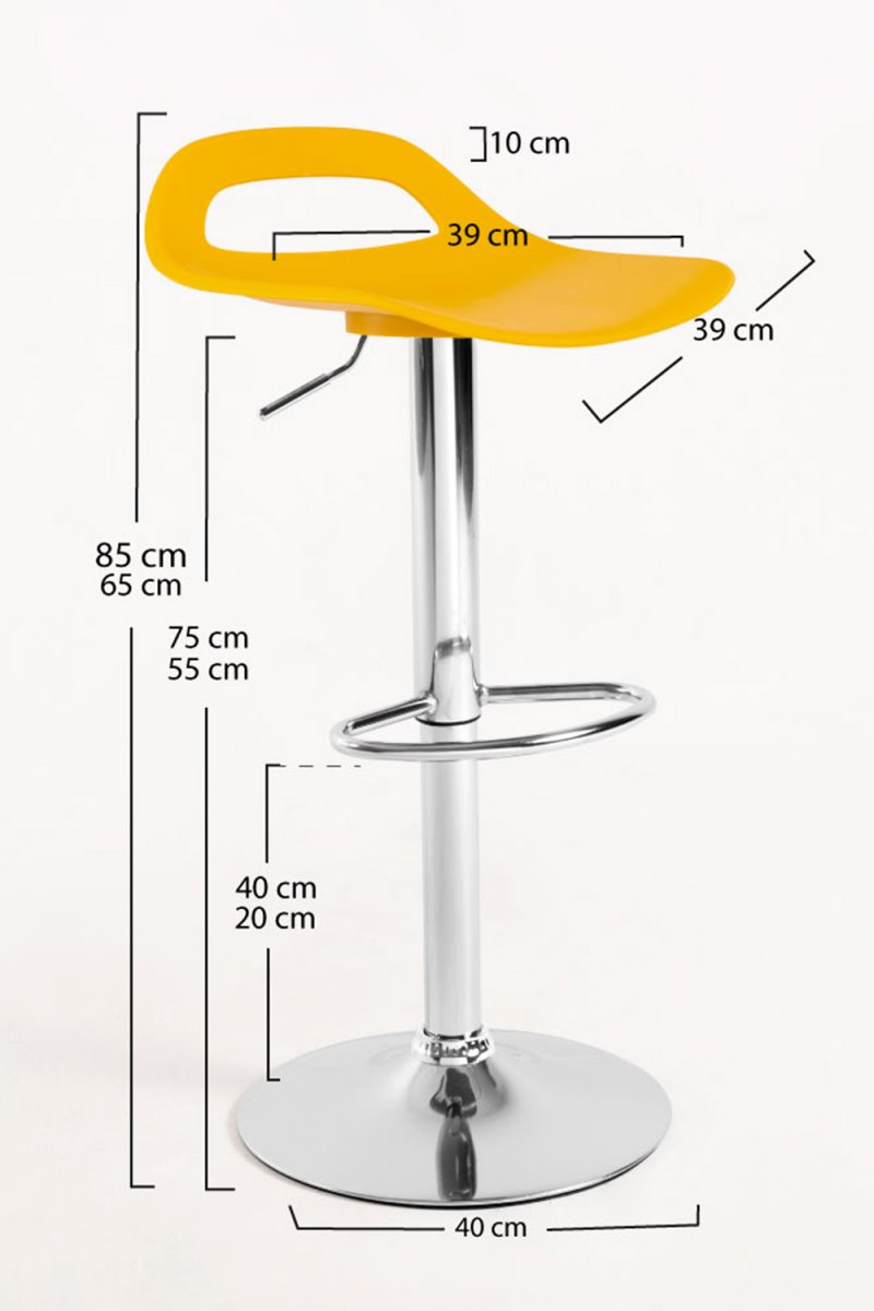 Taburete Dok - Amarillo - Conforama