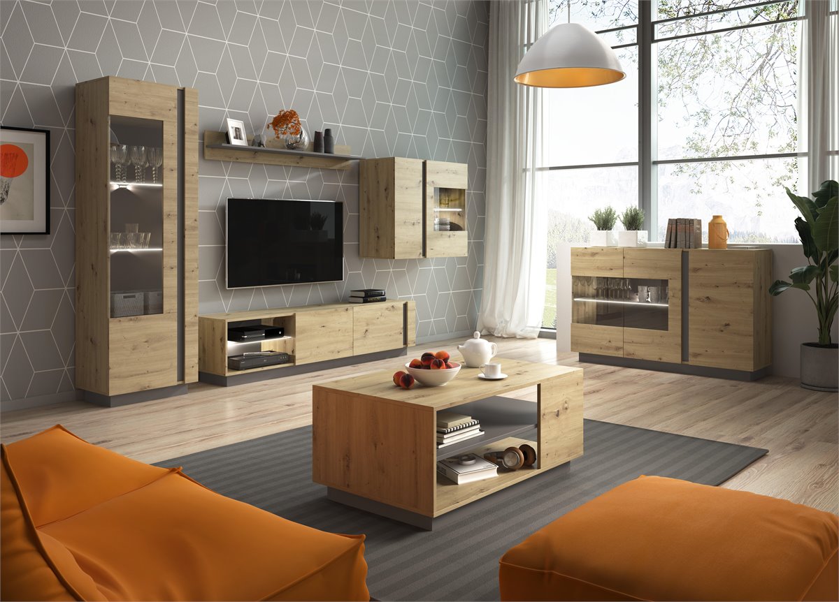Estante ARCADE WS138 1S 138x20x20 Beige - Conforama