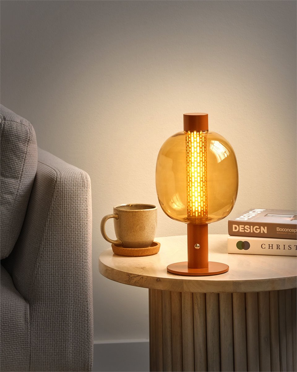 Lámpara LED inalámbrica de mesa BOJO Con regulador de intensidad Metal ...