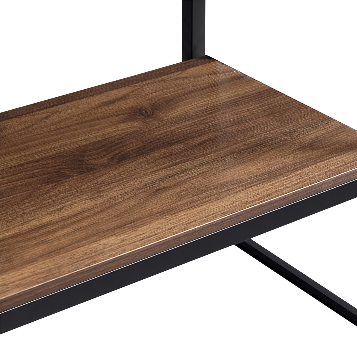 Mueble de entrada Horgau con percherro burro y varios estantes metal y ...