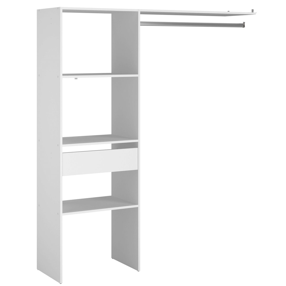 Vestidor Modular Abierto Custom para Dormitorio Estilo Contemporáneo en ...