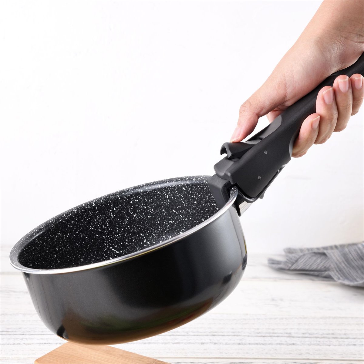 Bergner Click&Cook Set 3 cazos Ø16Ø18Ø20cm aluminio prensado apta ...