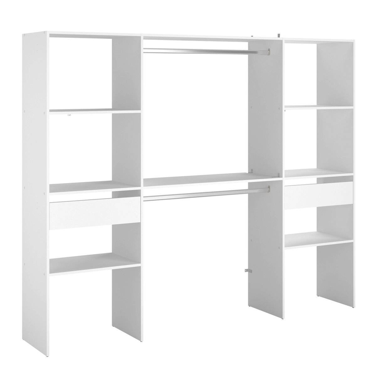 Vestidor Modular Abierto Custom para Dormitorio Estilo Contemporáneo en ...