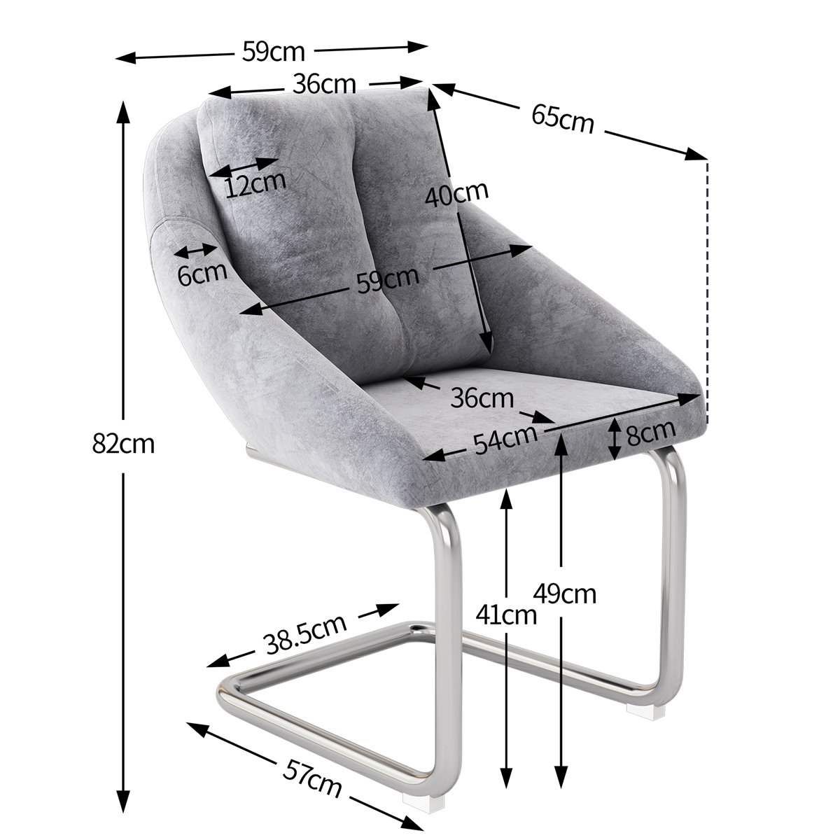 Silla comedor de terciopelo + 2 piezas - Silla giratoria lujosa con ...