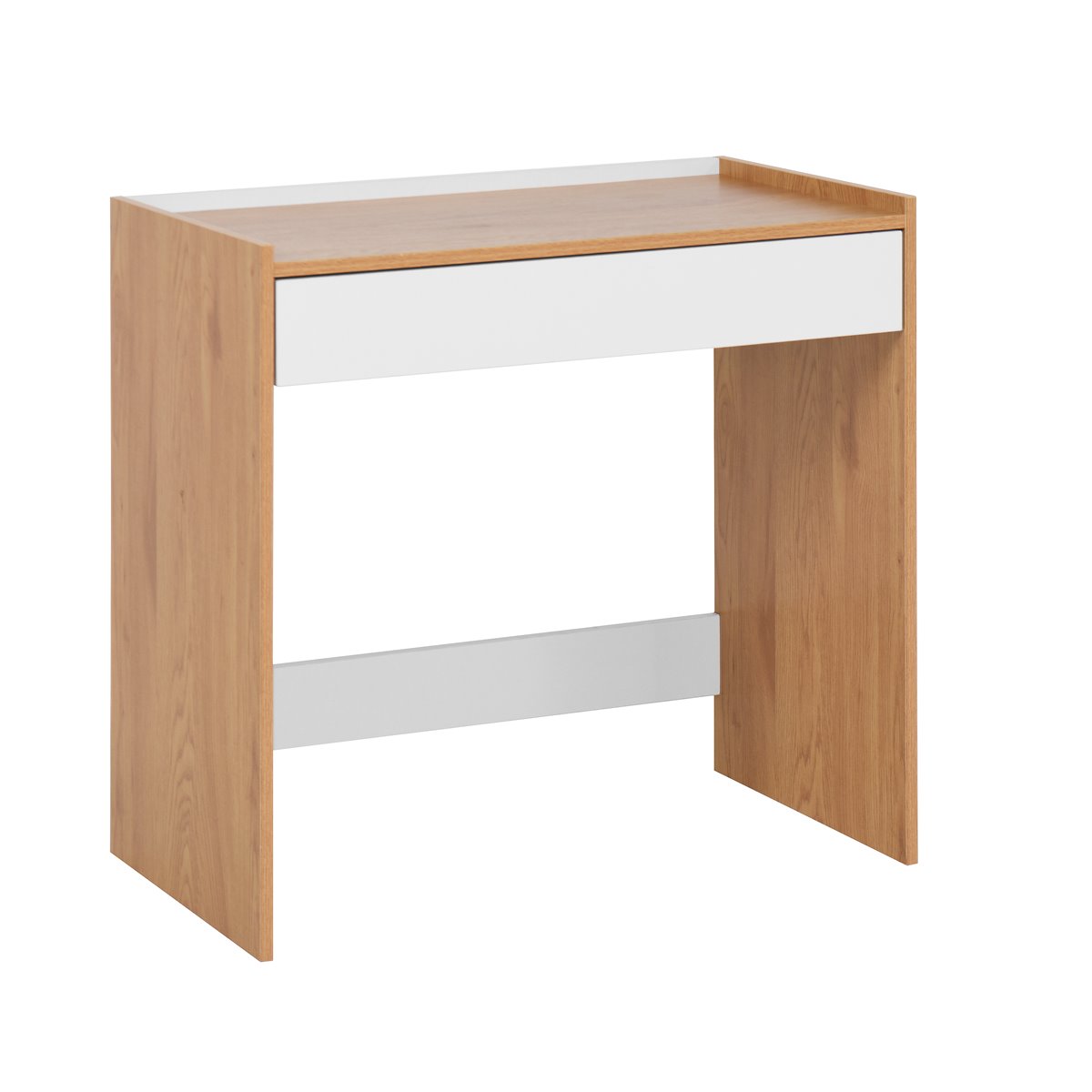 Escritorio KERO color roble y blanco - Conforama