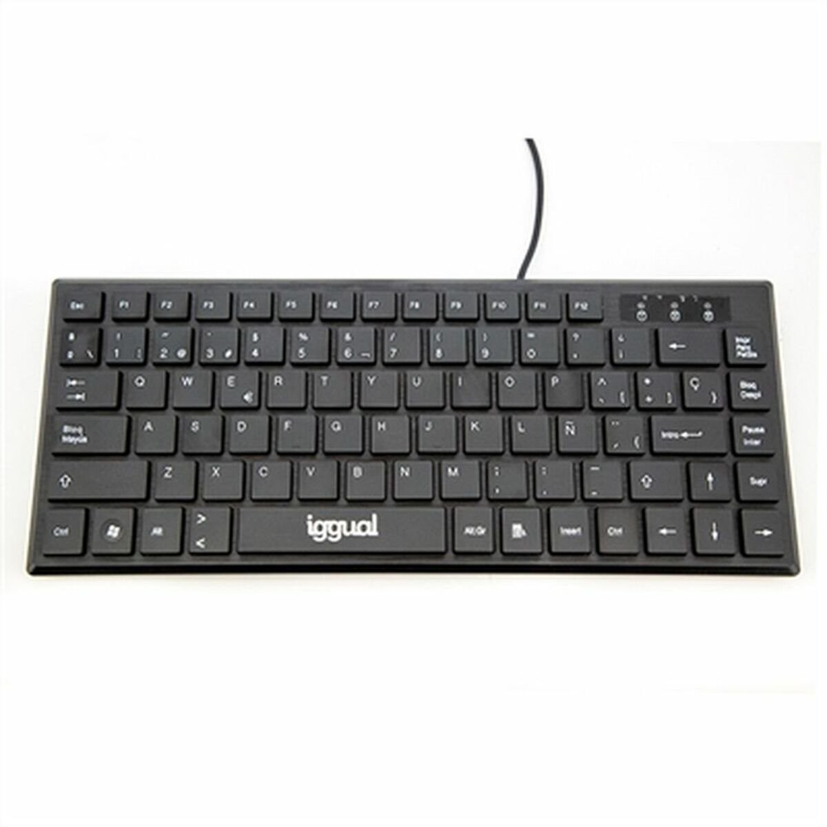 Teclado iggual Teclado USB compacto TKL Slim TKL-USB negro Negro ...