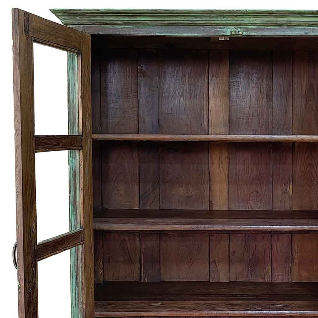 Vitrina de madera artesanal 100-110x40-45x170-180h cm - Conforama