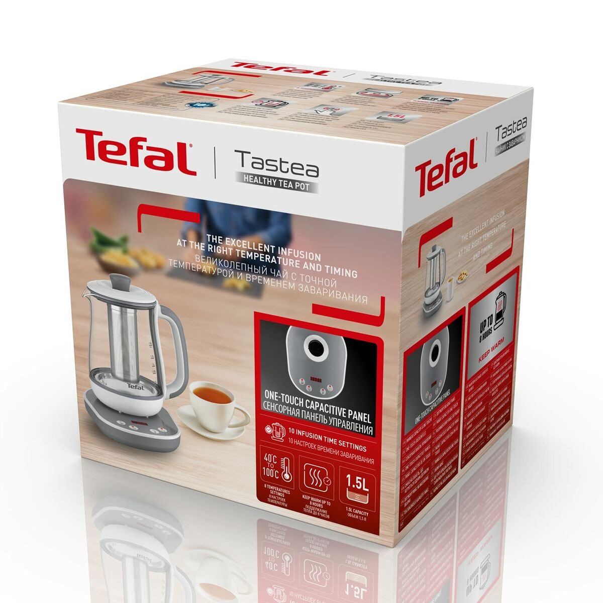 Hervidor y Tetera Eléctrica Tefal BJ551B10 Acero Inoxidable 1,5 L ...