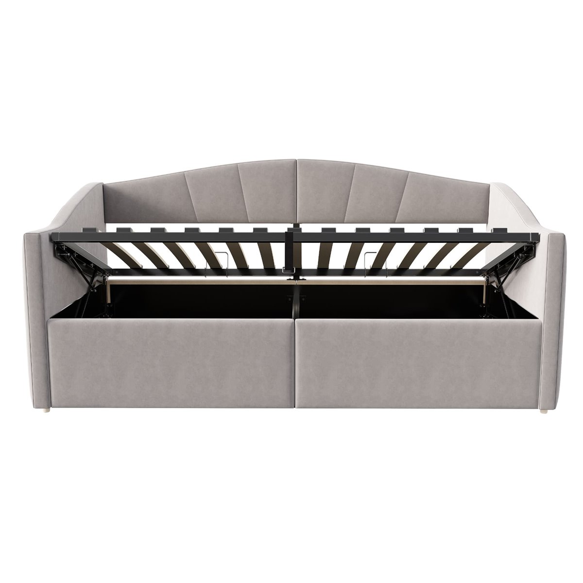 Sofá cama 90x200 cm - Con almacenamiento hidráulico, con somier y ...