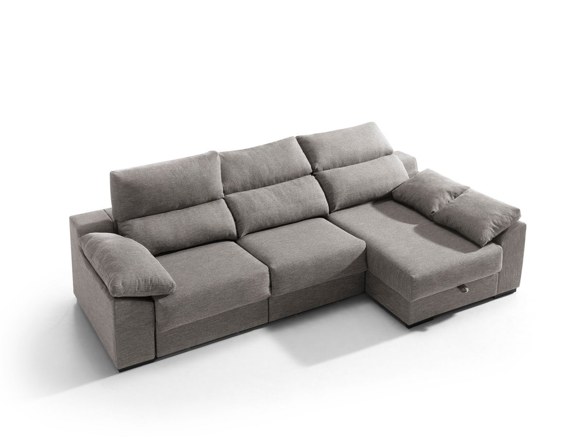 Chaise longue KLEE lado derecho color vison Conforama