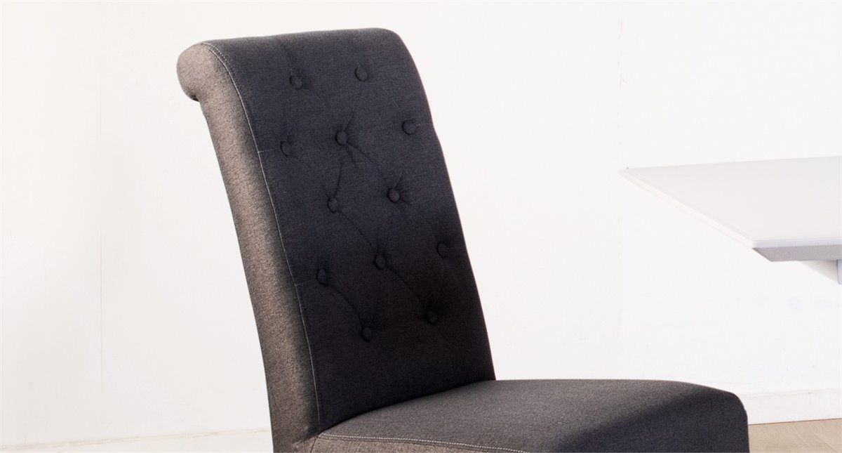 Silla de comedor ELODIE II gris oscuro - Conforama