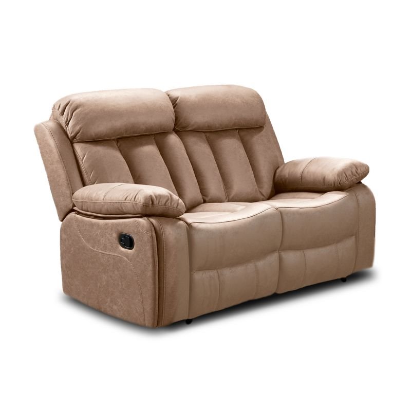 Sofá relax 2 plazas Kendal Beige 152cm x 101 x 97 cm - Conforama