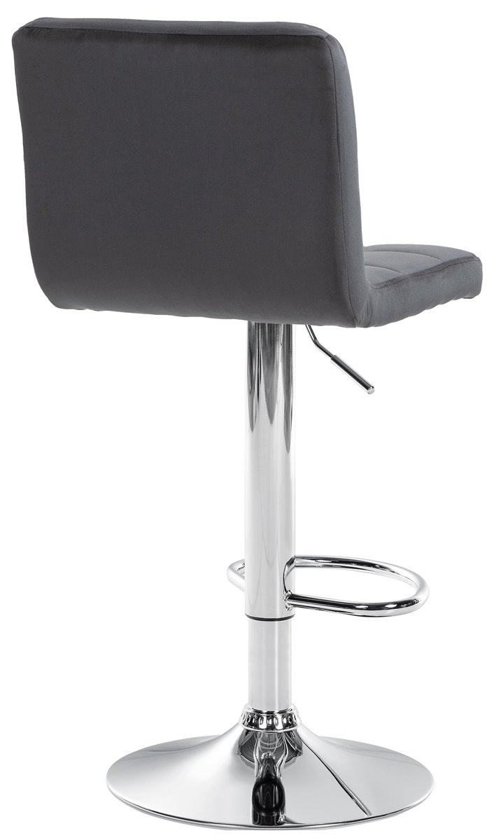 Taburete de bar Peru en terciopelo Negro 47X46X94 cm - Conforama